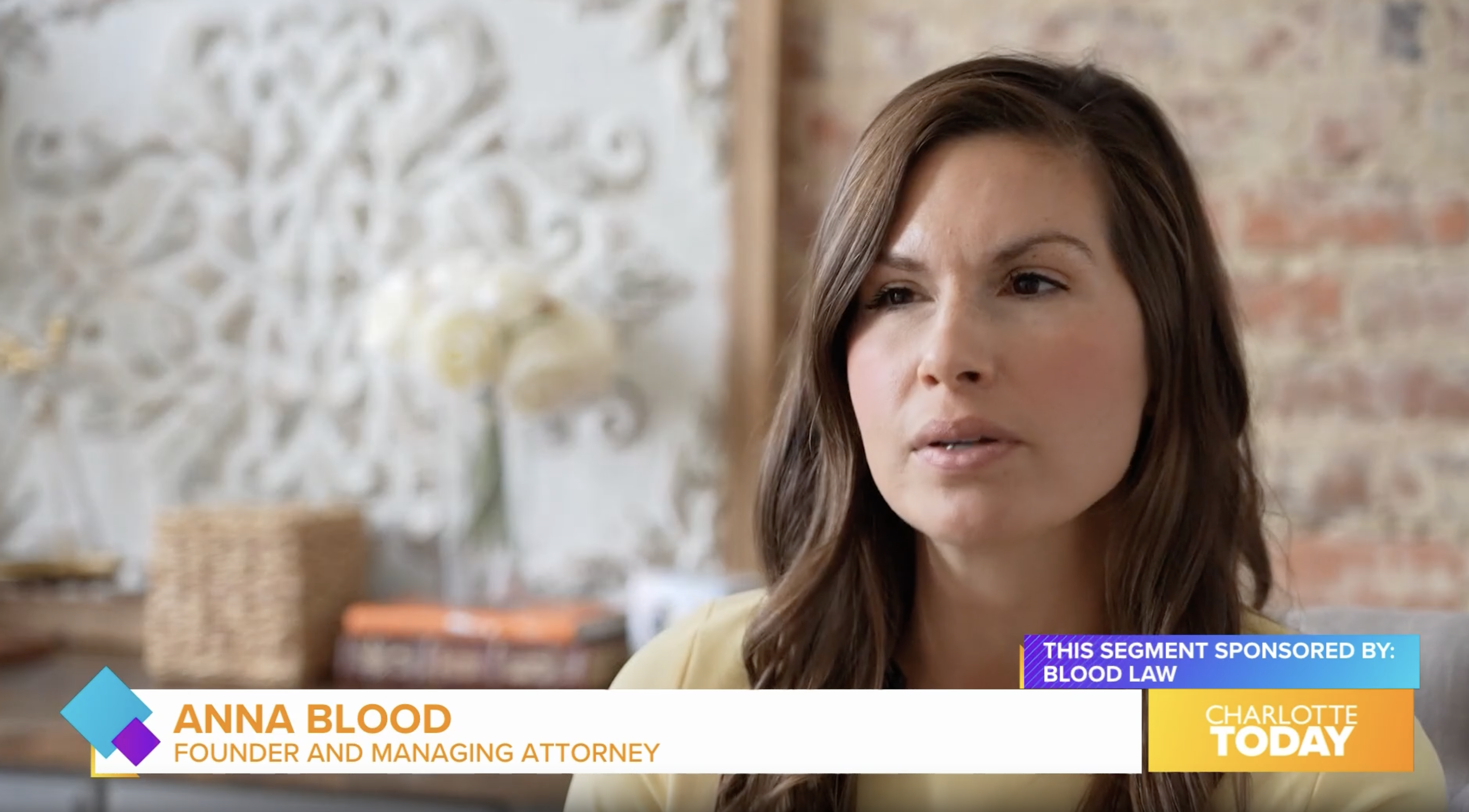 Video: Anna on Charlotte Today | Blood Law, PLLC